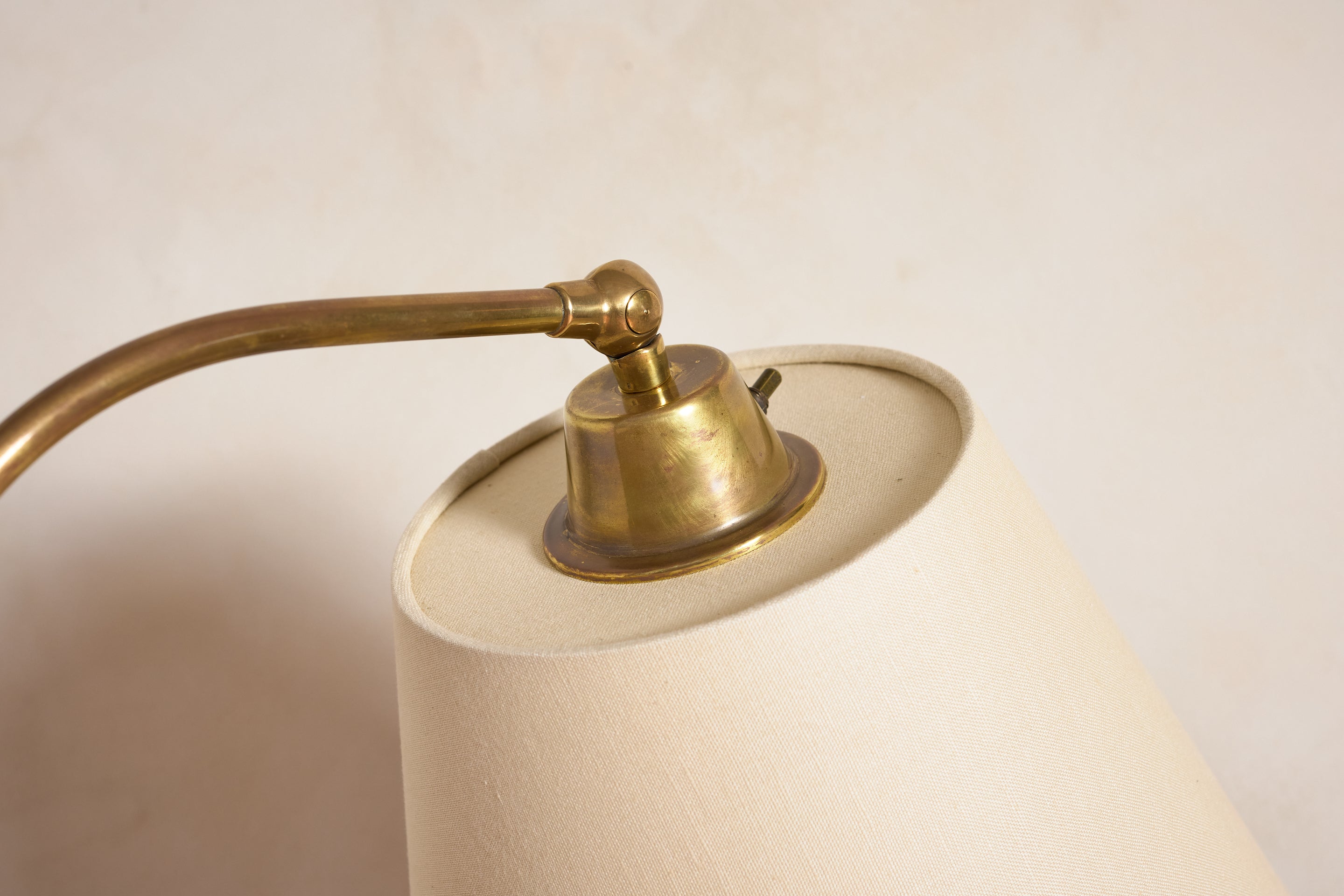 Jacques Adnet Style Floor Lamp - Camel - Orange Furniture Los Angeles