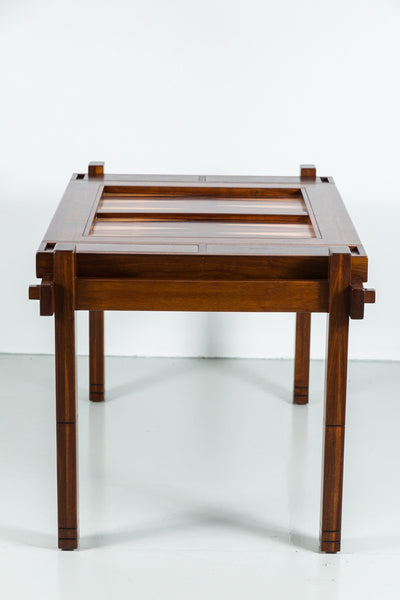 Walnut Wood Backgammon Table - Orange Furniture Los Angeles
