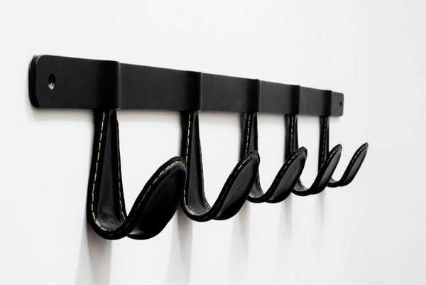 Atelier Iron and Leather Coat Rack - Orange Furniture Los Angeles